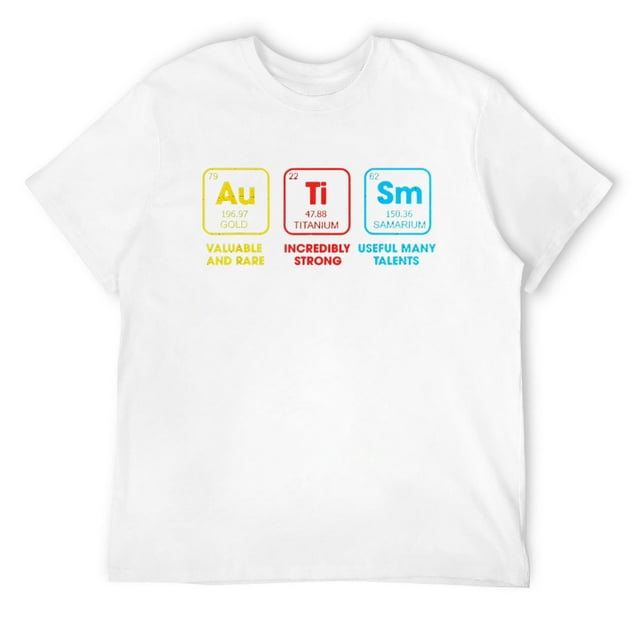 Autism Awareness Chemistry EleMents Periodic Table ASD Funny Short ...