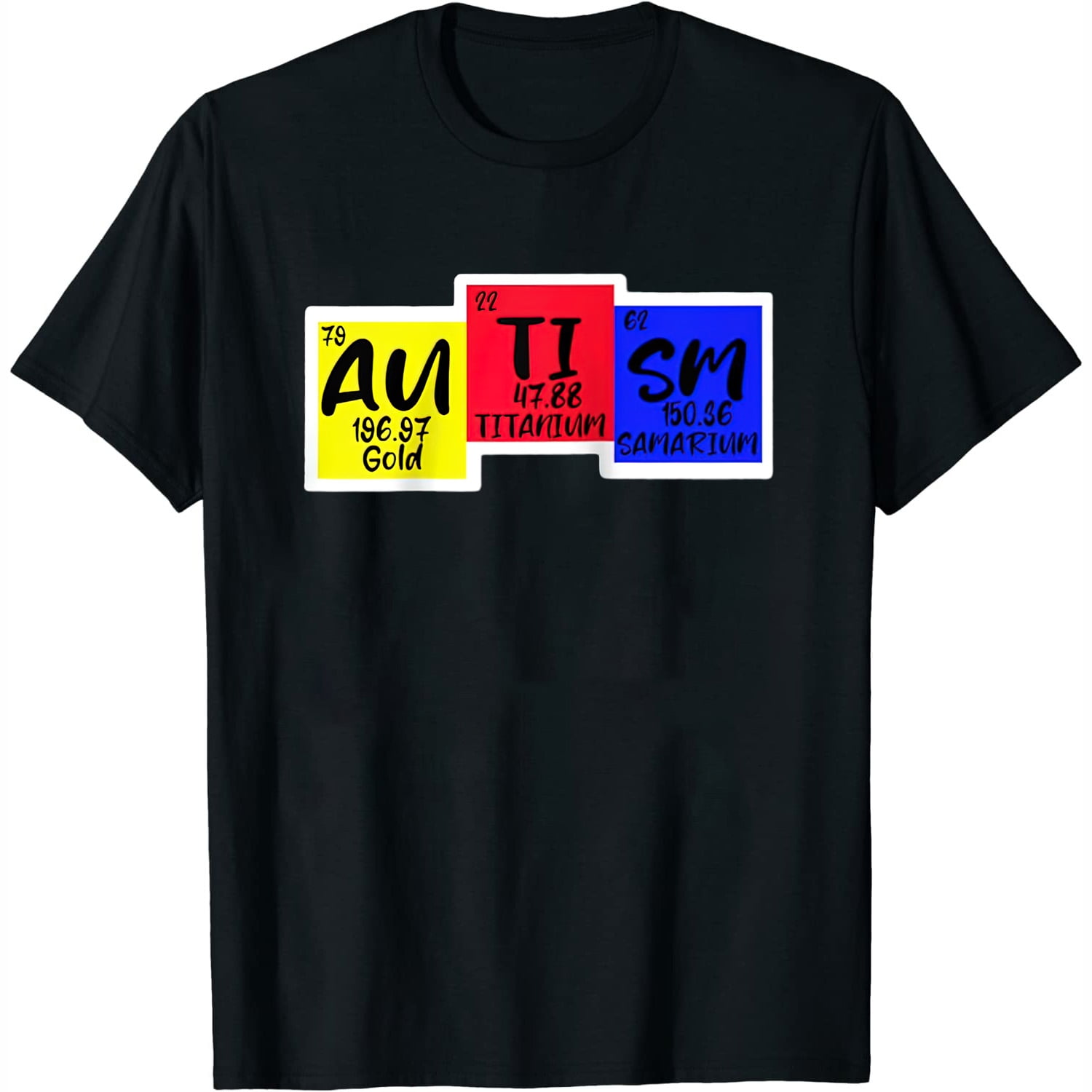Autism Awareness Chemistry Elewoments Periodic Table ASD Funny Raglan ...