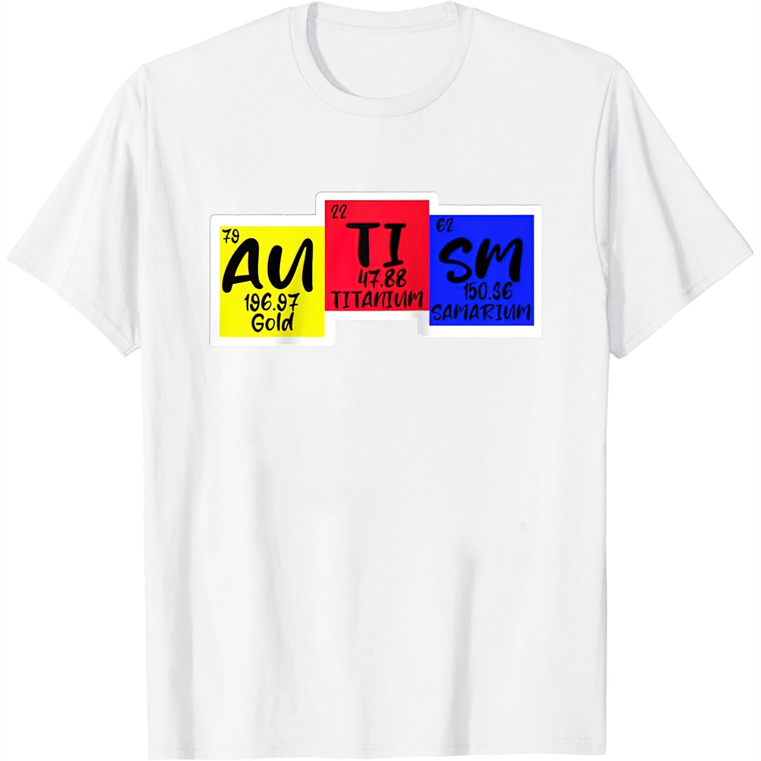 Autism Awareness Chemistry Elewoments Periodic Table ASD Funny Raglan ...