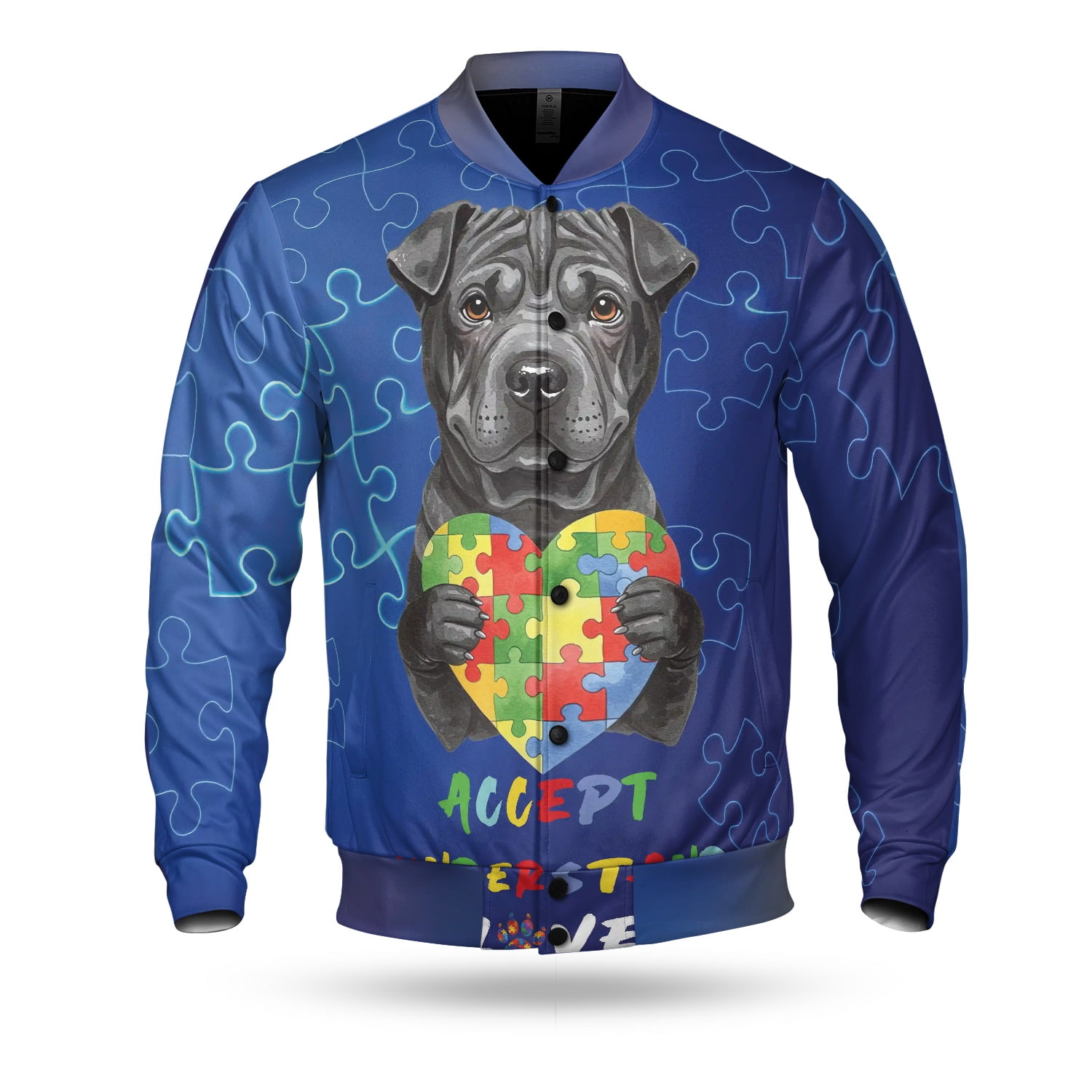 Autism Awareness Chinese Shar-Pei Accept Understand Love All Over Print ...
