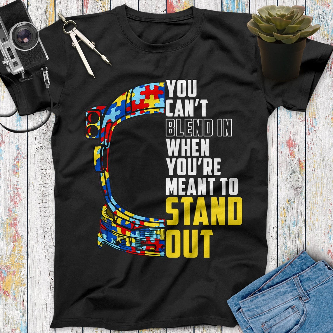 Autism Awareness Choose Kind You Can't Blend In When You're Meant To ...