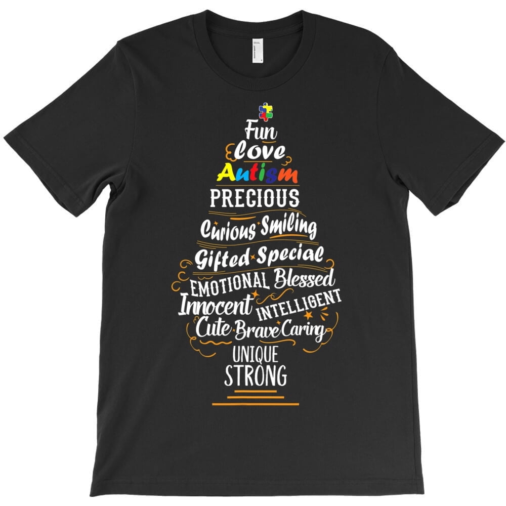 Autism Awareness Christmas Tree Funny Holiday Graphic - Eco-friendly ...