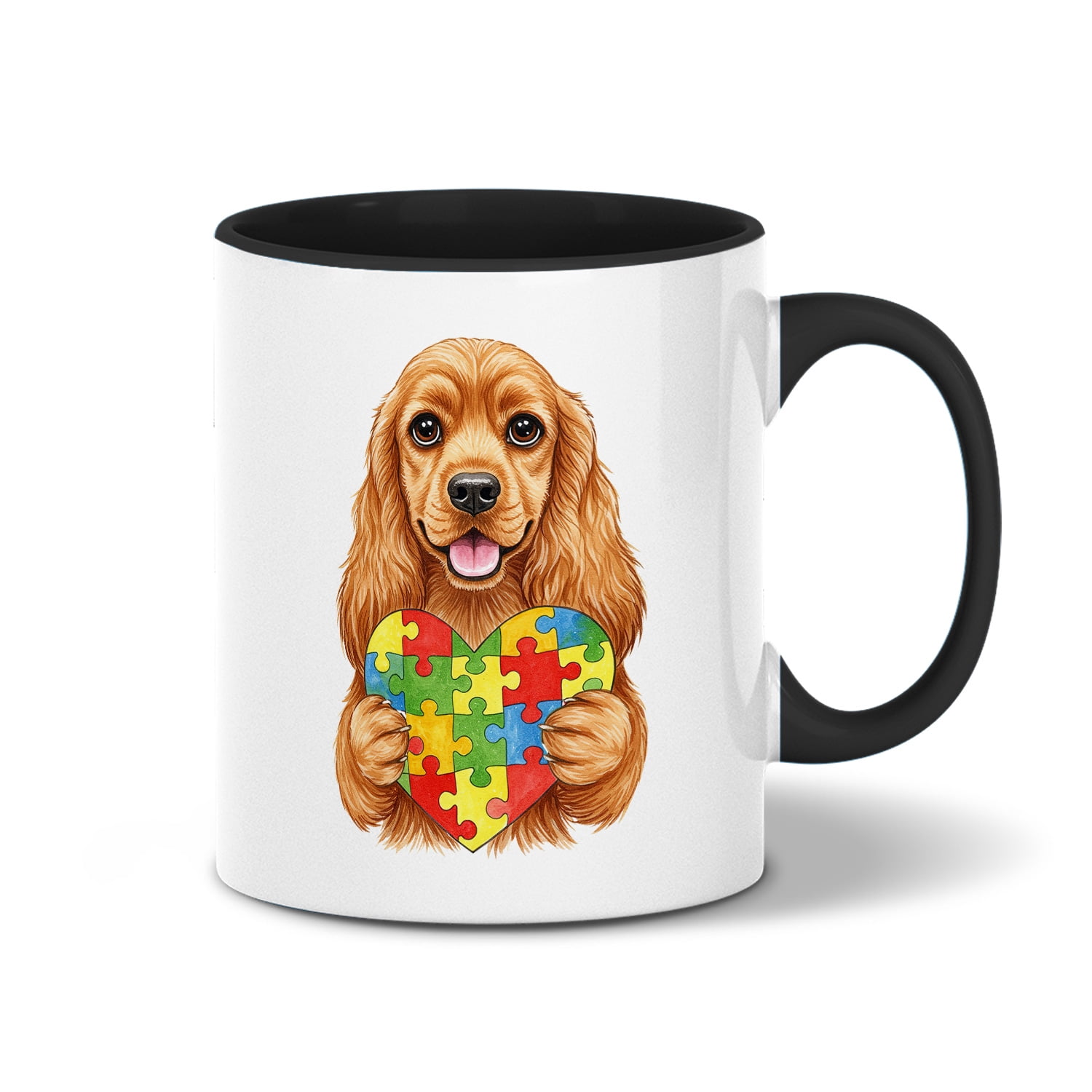 Autism Awareness Cocker Spaniel Accept Understand Love 11oz Accent Two ...