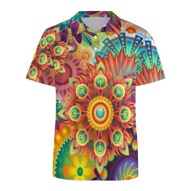 Autism Awareness Colorful Puzzle 3D Print Polo Shirt For Men Clothes ...