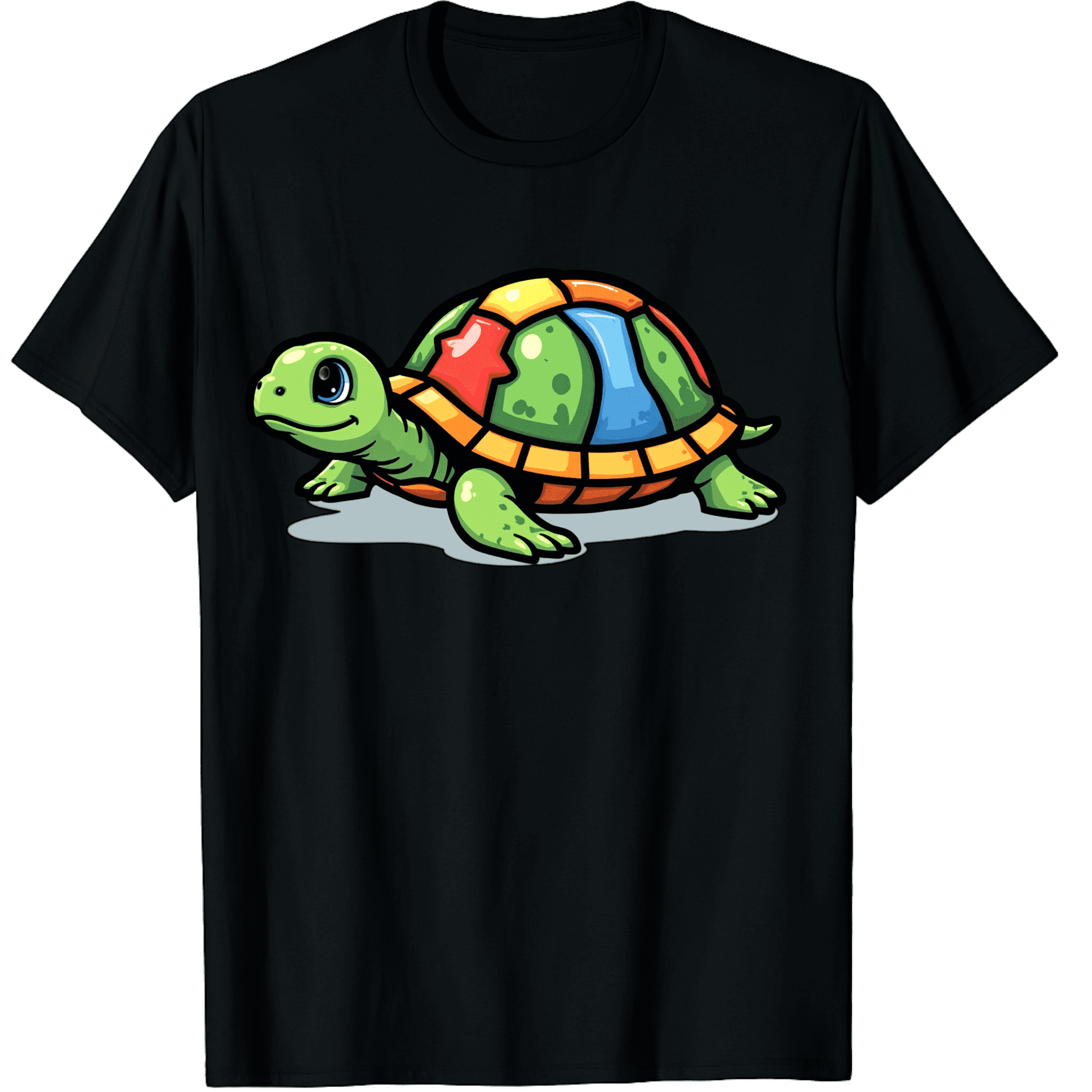 Autism Awareness Colorful Turtle Star Shell Pattern Short Sleeve T ...