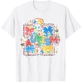Autism Awareness Coquette Bow Autism Awareness Puzzle Piece T-Shirt ...