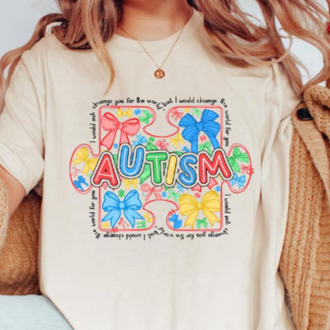 Autism Awareness Coquette Bow Shirt, Special Education, Autism Puzzle ...