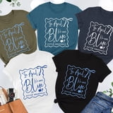 Autism Awareness Coquette Shirt In April We Wear Blue Family Autism Tee ...