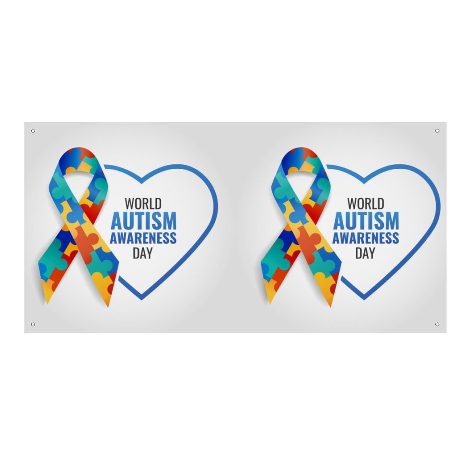 Autism Awareness Day Banners Flag Hanging Backdrop Sign Wall Decoration ...