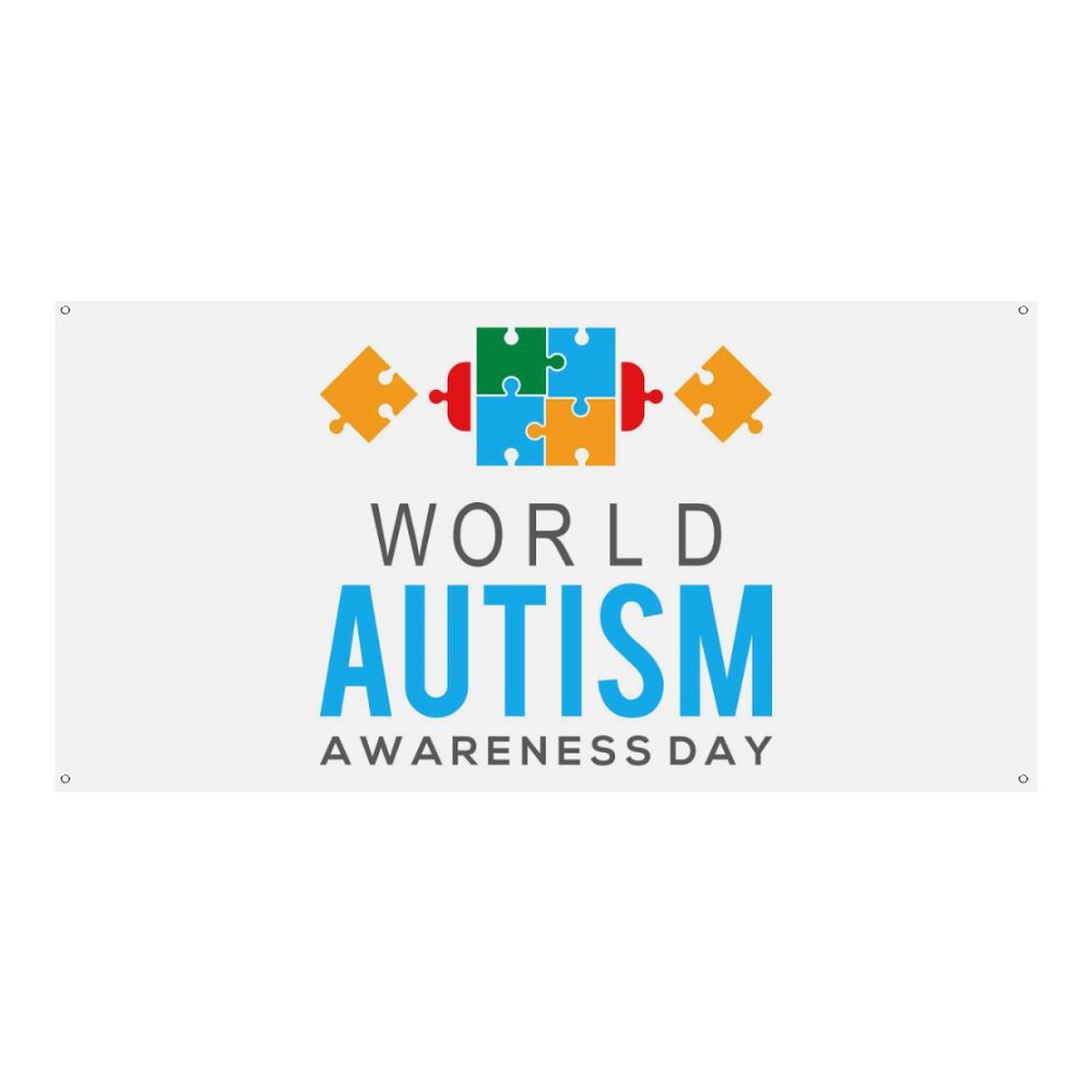 Autism Awareness Day Banners Flag Hanging Backdrop Sign Wall Decoration ...