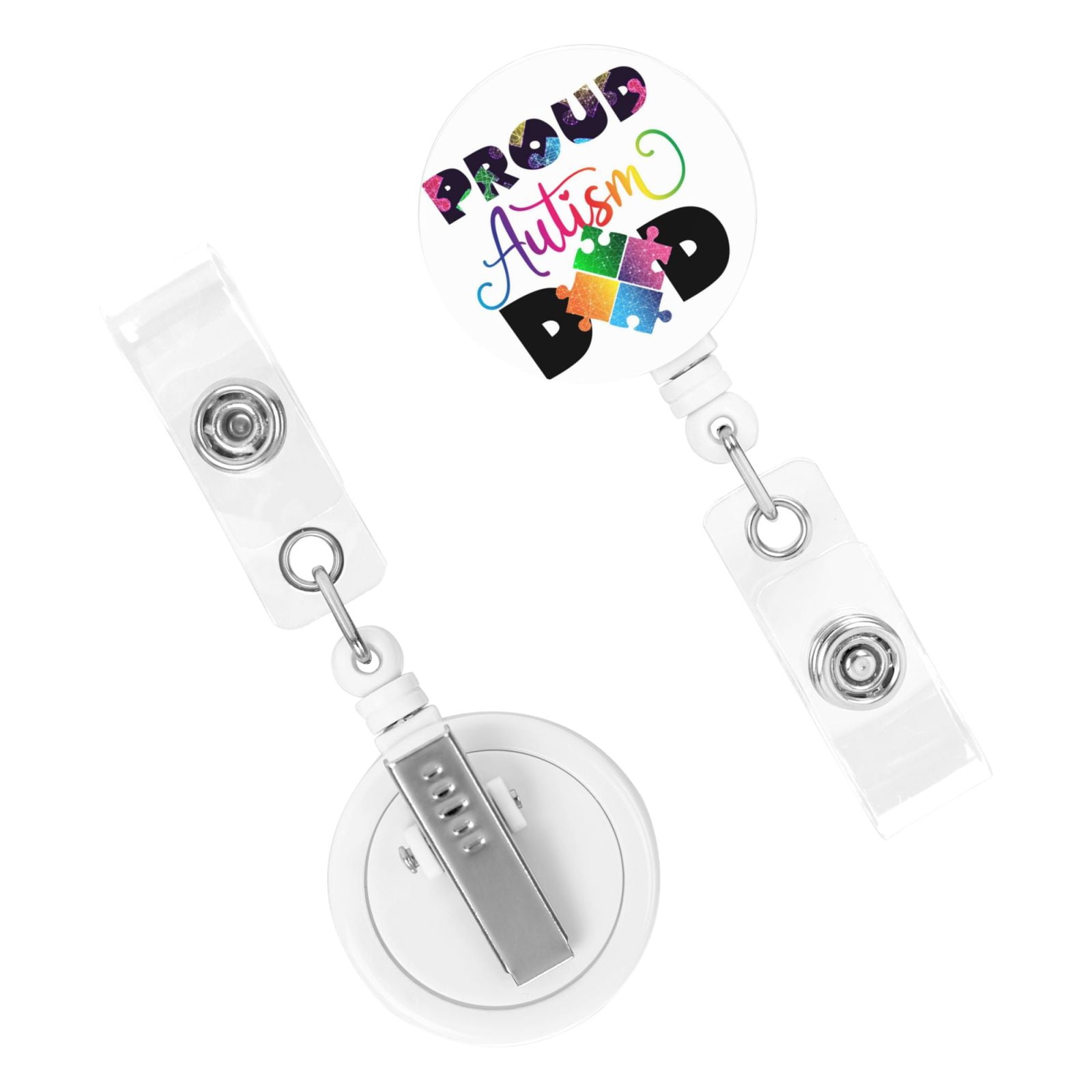 Autism Awareness Day Month Badge Reel Retractable Badge Clip Id Card ...