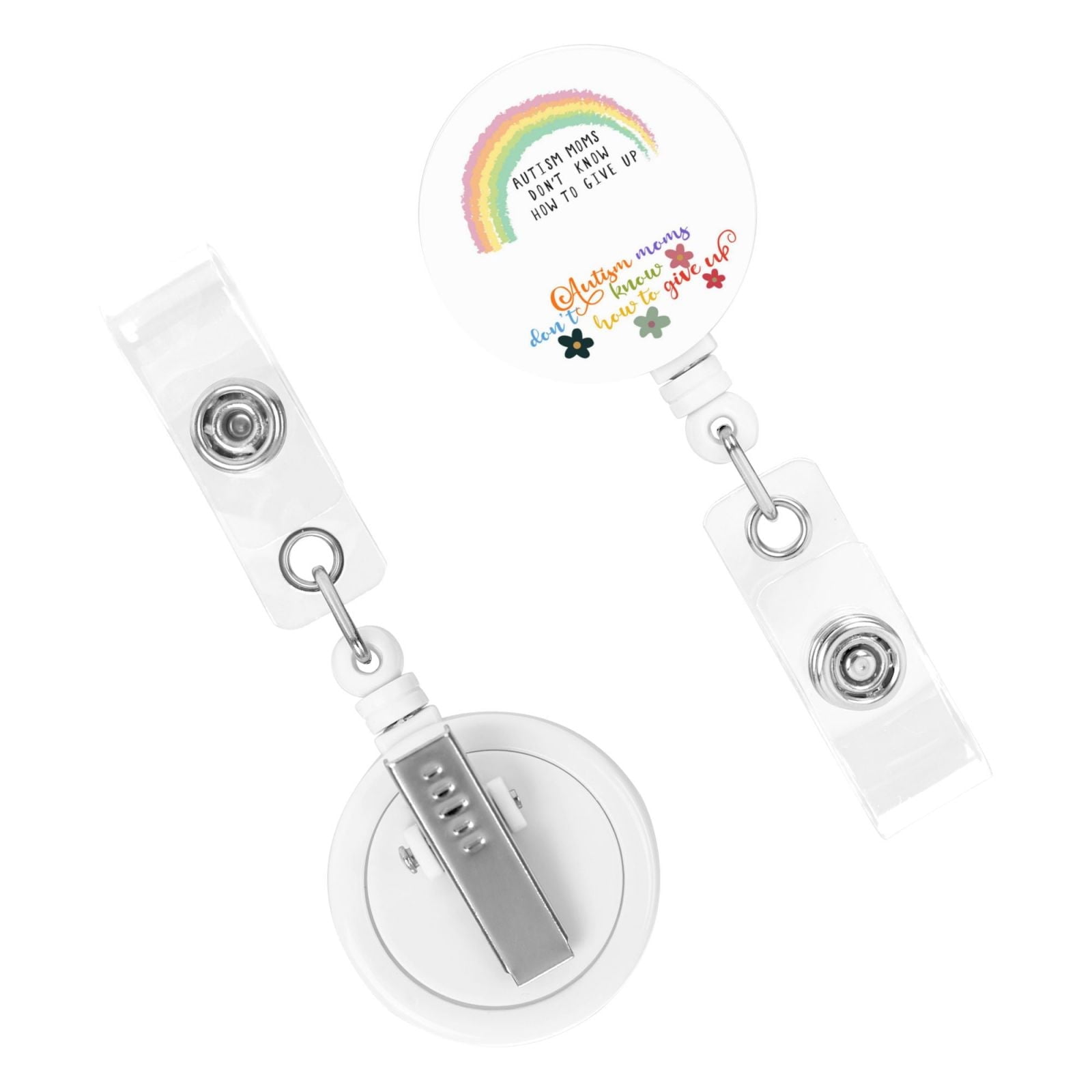 Autism Awareness Day Month Badge Reel Retractable Badge Clip Id Card ...