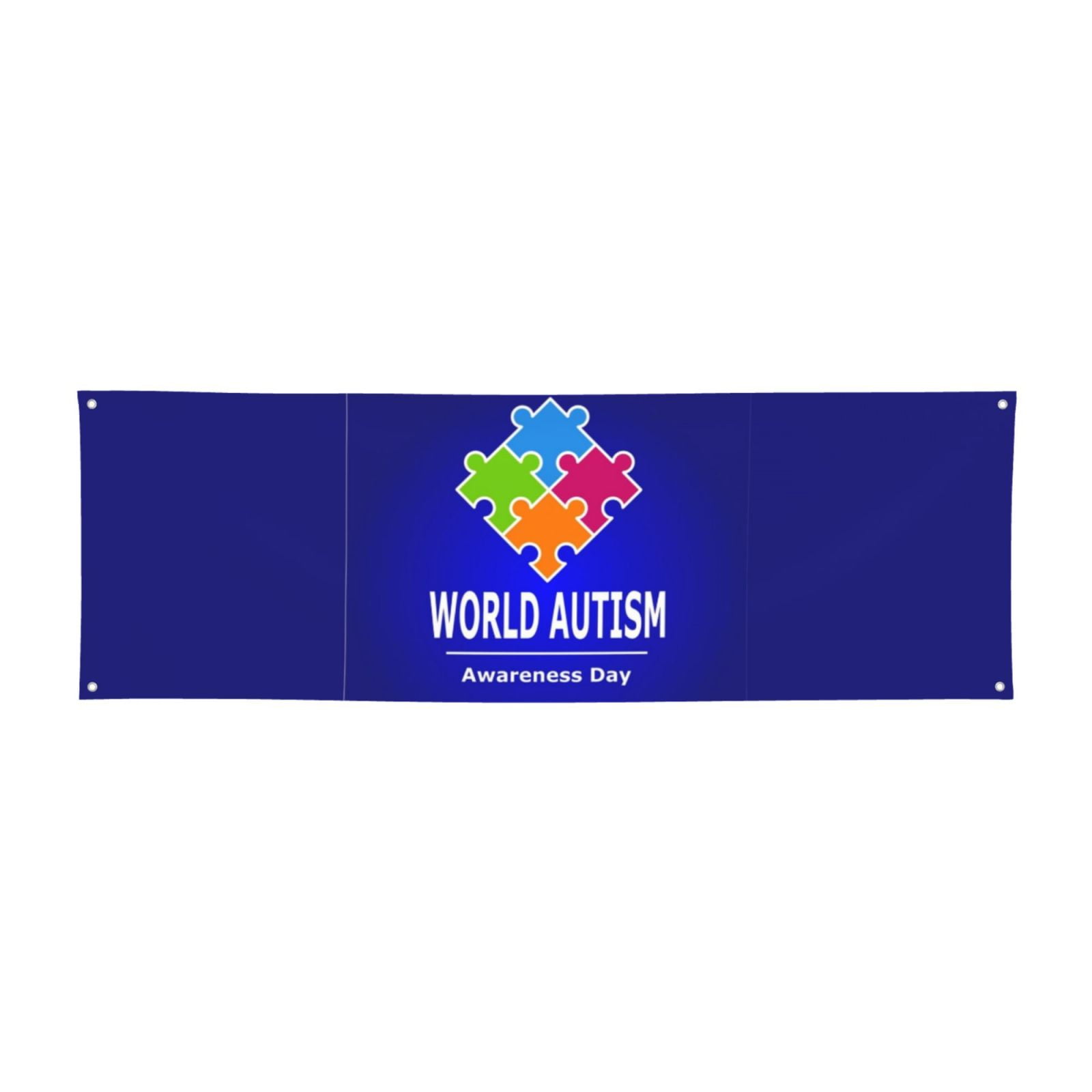 Autism Awareness Day Month Large Banner Party Decorations Sign Banner ...