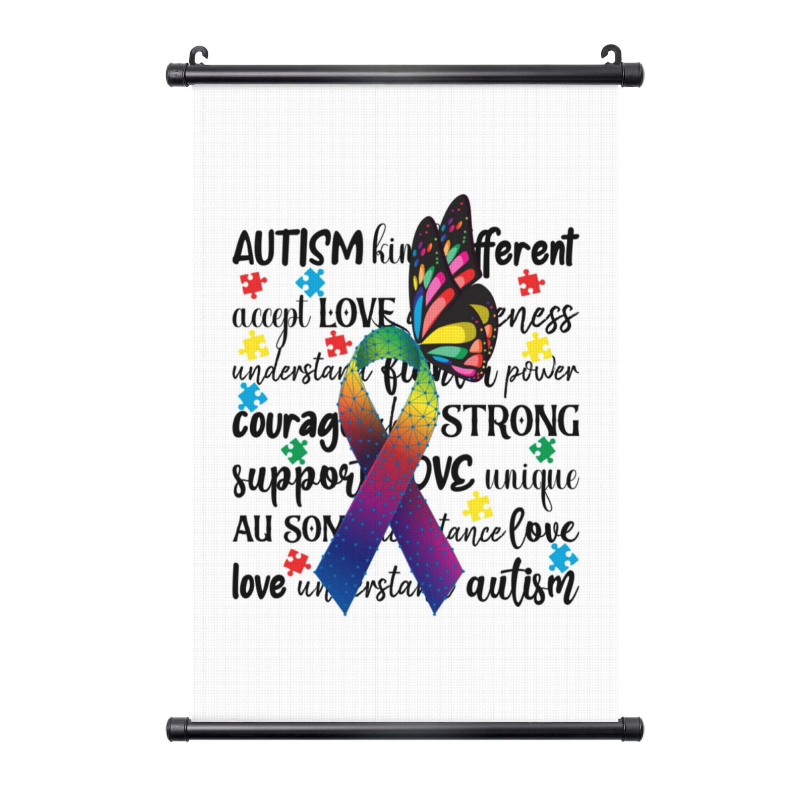 Autism Awareness Day Month Poster Wall Art Banner Backdrop Prints ...