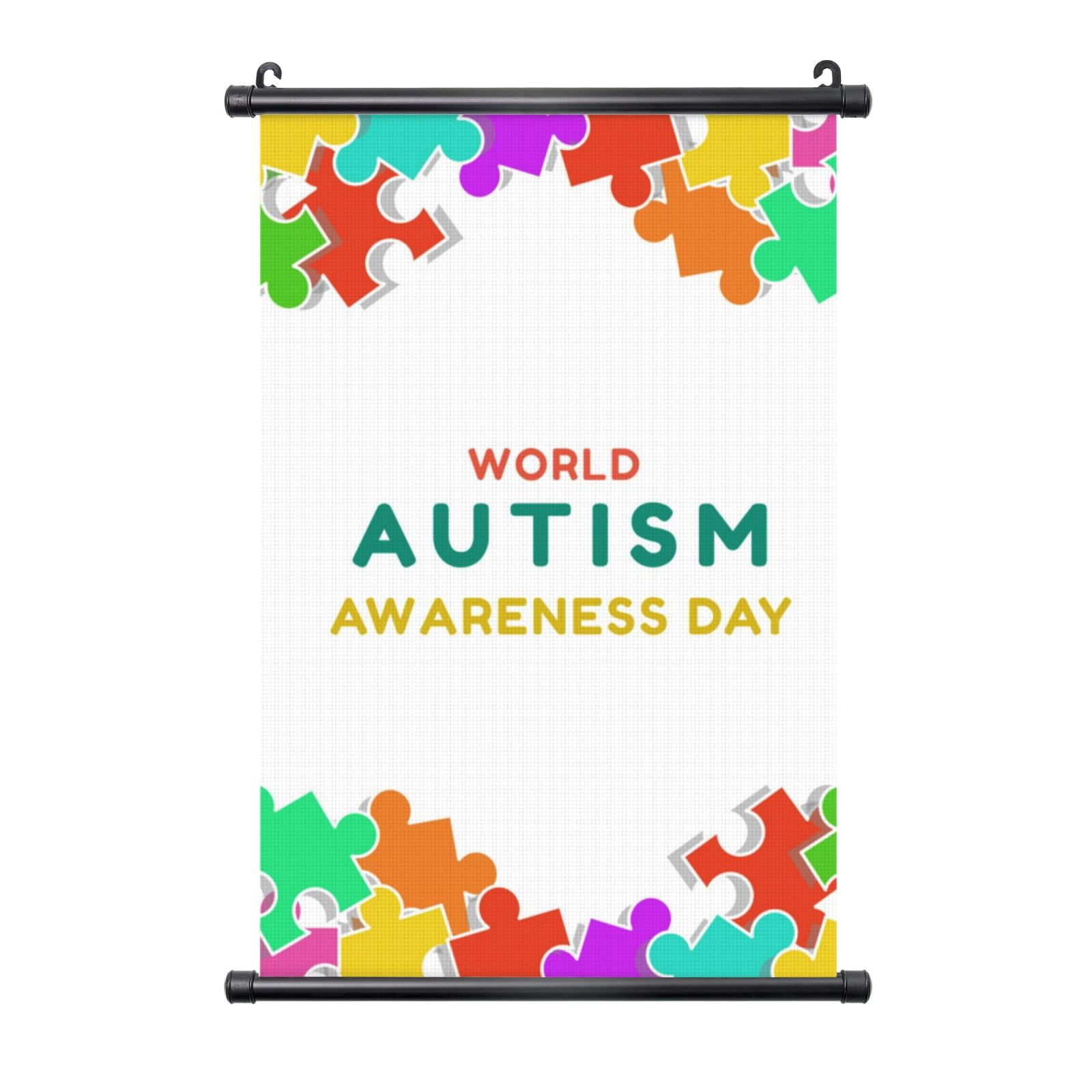Autism Awareness Day Month Poster Wall Art Banner Backdrop Prints ...