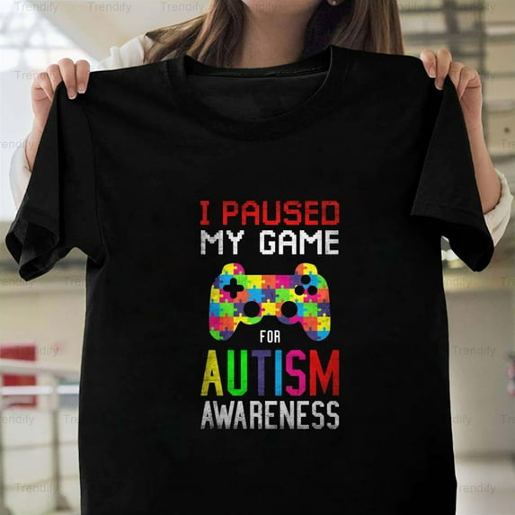 Autism Awareness Day Puzzle Autistic Video Gamer Gaming H38893 T-Shirt ...