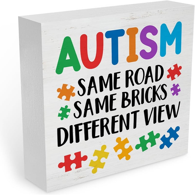 Autism Awareness Decor Autism Same Road Same Bricks Different View ...