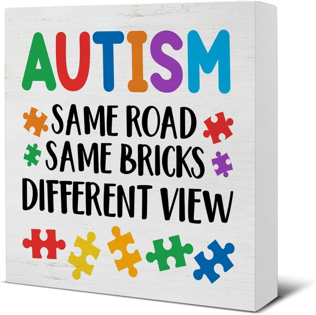 Autism Awareness Decor Autism Same Road Same Bricks Different View ...