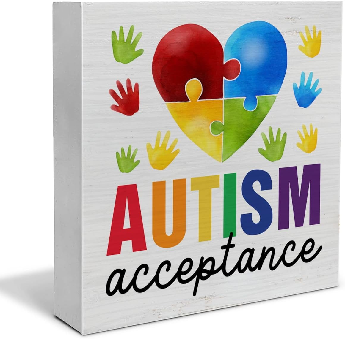 Autism Awareness Decorations Autism Acceptance Wooden Sign Home ...