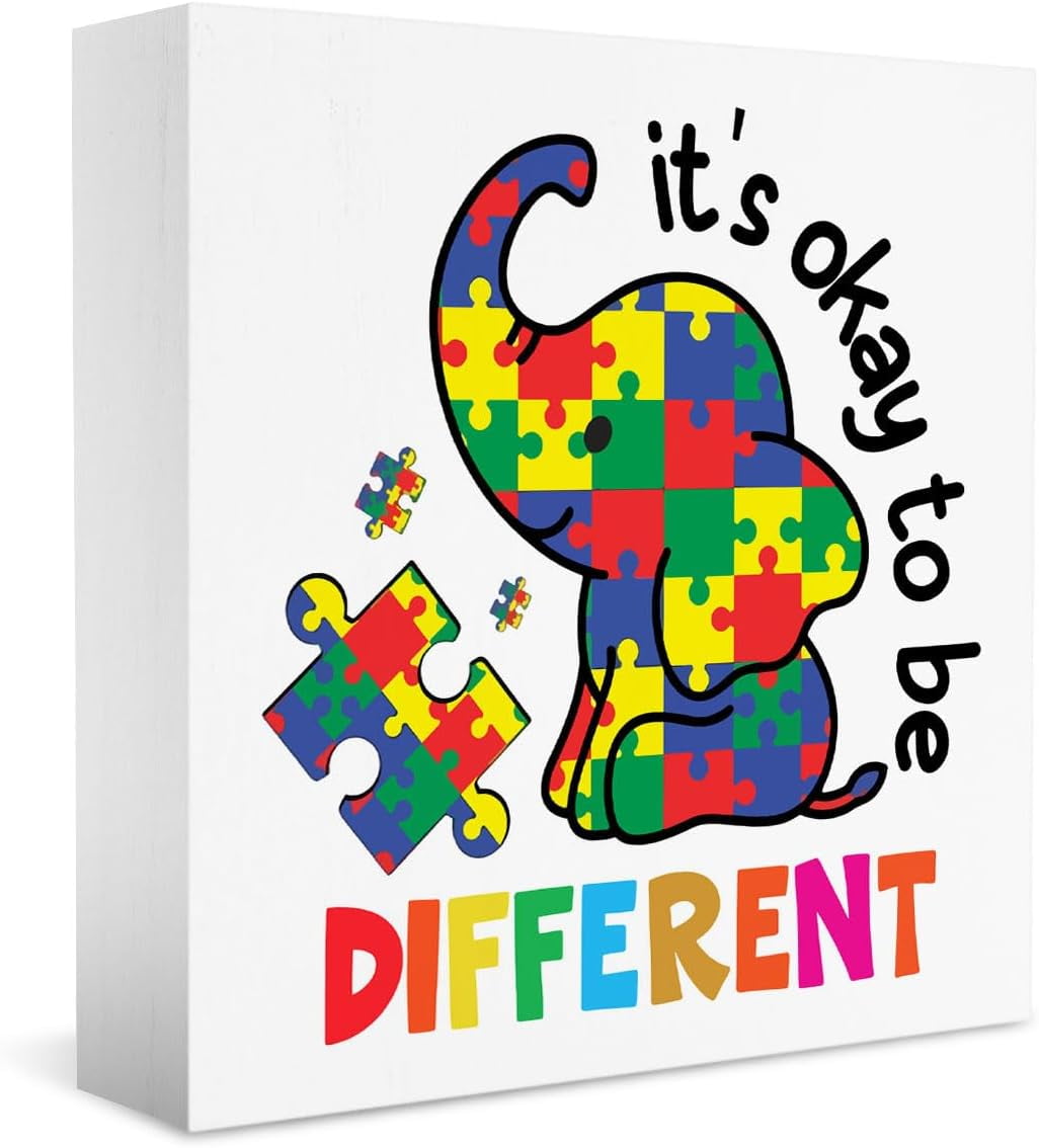 Autism Awareness Decorations, Autism Decor Sign for Home Classroom ...