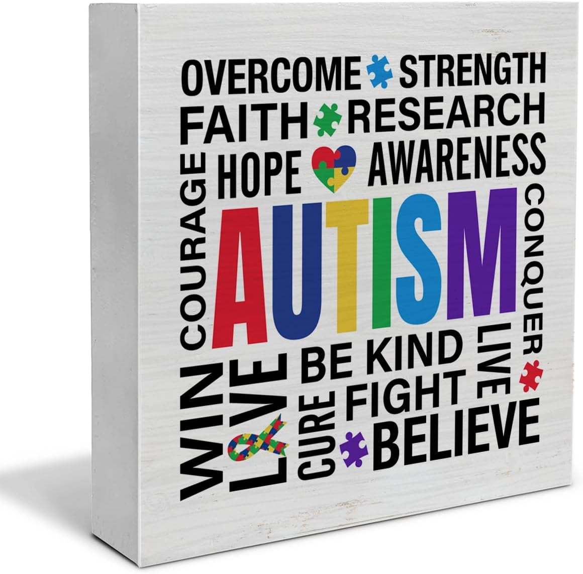 Autism Awareness Decorations Autism Awareness Wooden Sign Home Office ...