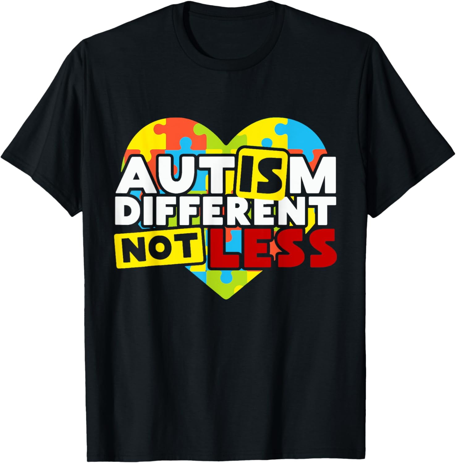 Autism Awareness Design Gift Different Not Less For Autistic T-Shirt men and women can wear ...