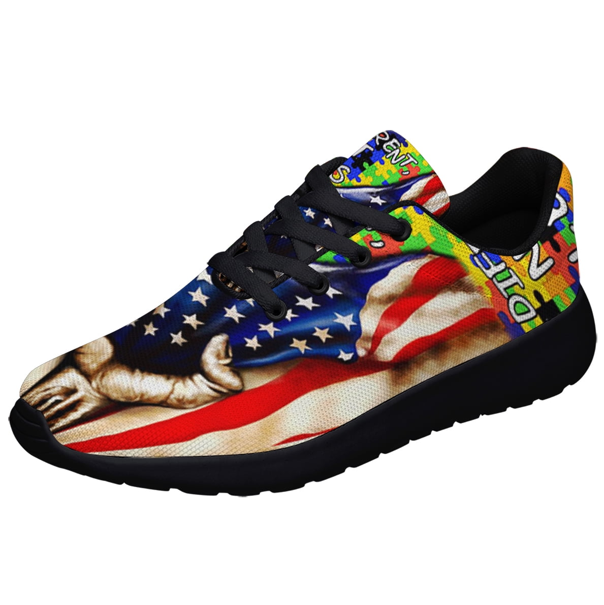 Autism Awareness Different Not Less Shoes Sneakers for Women Men Black ...