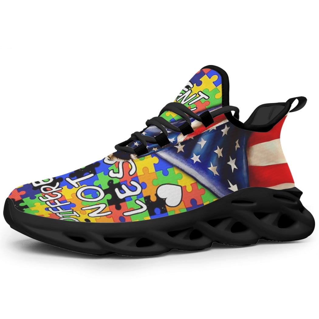 Autism Awareness Different Not Less Shoes Trail Running Shoe Non-Slip ...
