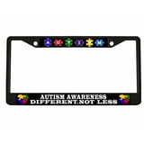 Autism Awareness Different not Less Style Metal License Plate Frame ...