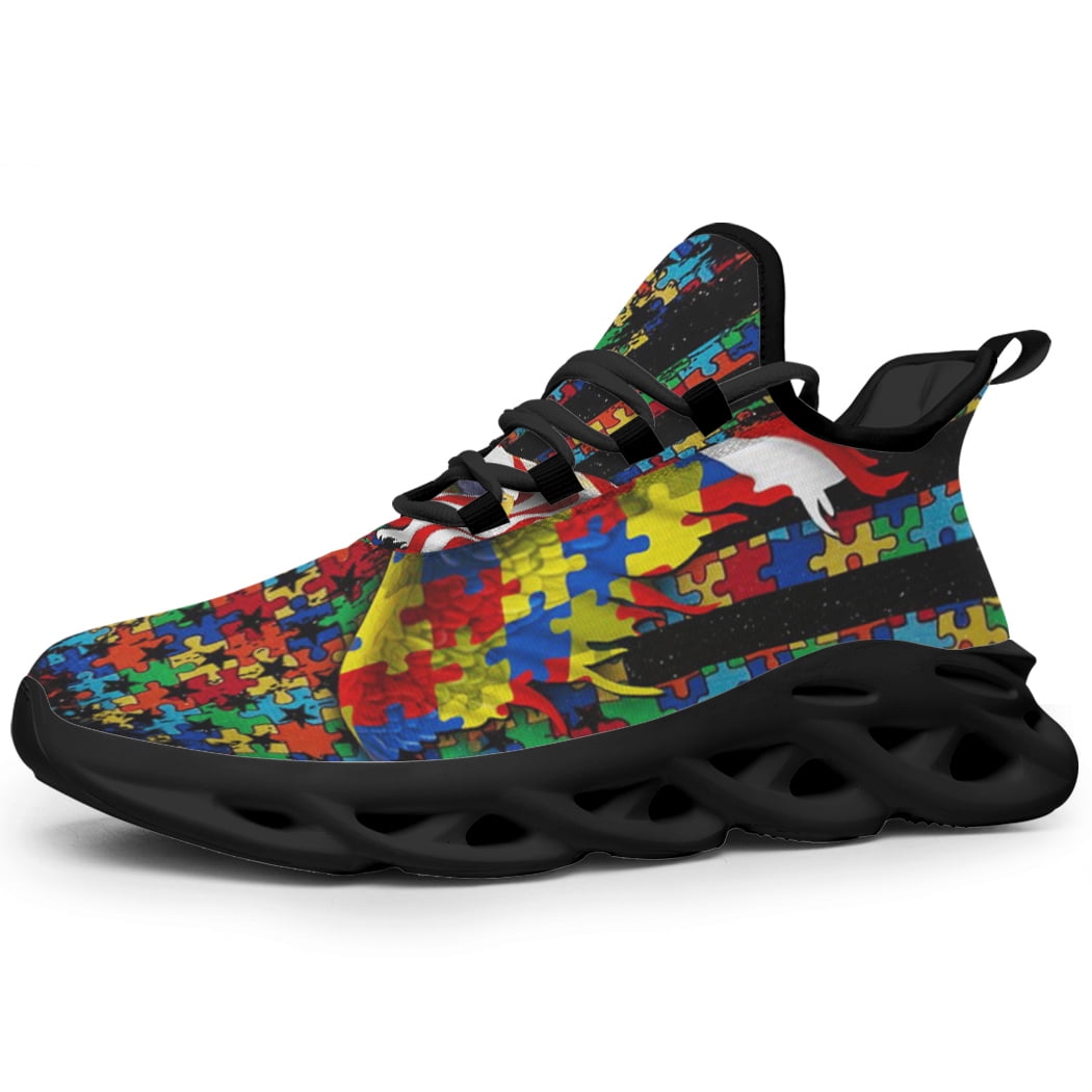 Autism Awareness Eagle Shoes Trail Running Shoe Non-Slip Breathable ...