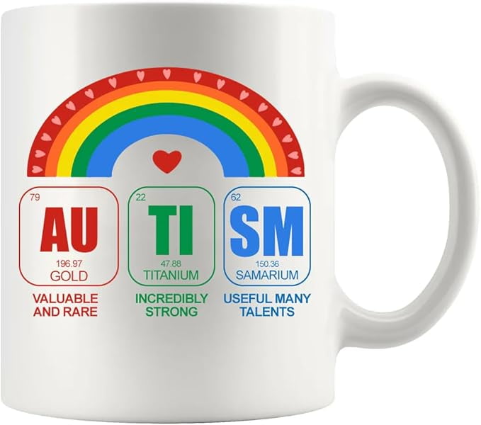 Autism Awareness Elements Periodic Table Autism Teacher for Mom Dad ...