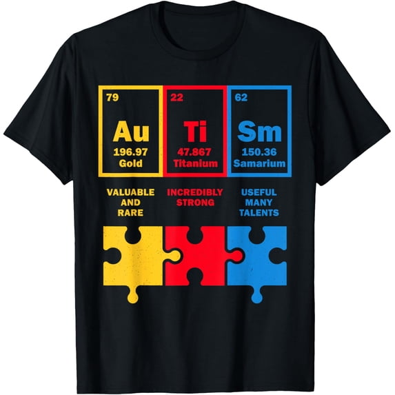Autism Awareness Elements Periodic Table Chemistry T-Shirt - Walmart.com