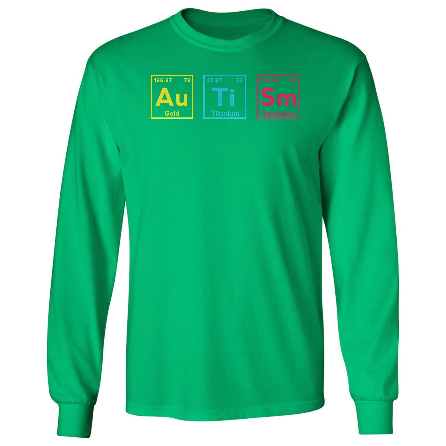 Autism Awareness Elements - Periodic Table Design Long Sleeve T-Shirt ...