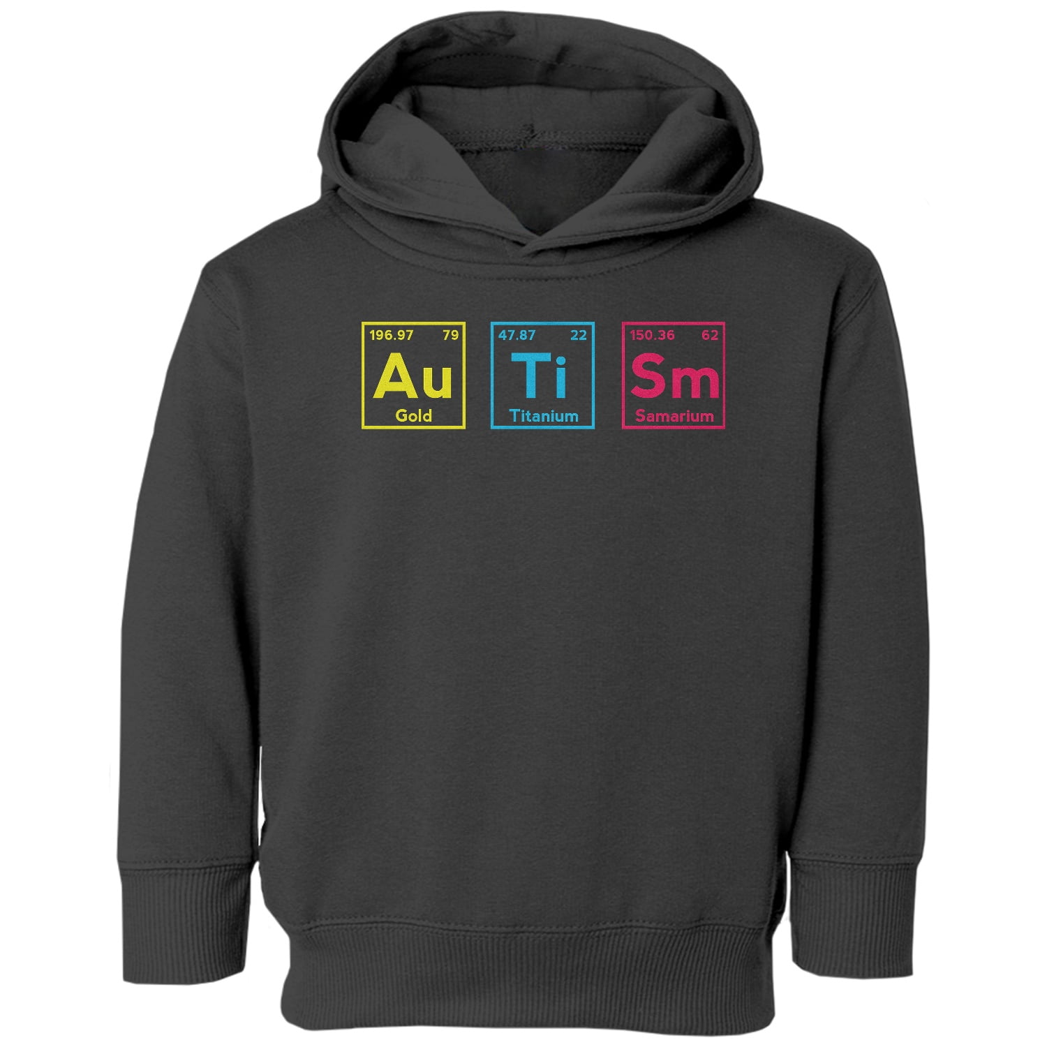 Autism Awareness Elements - Periodic Table Design Toddler Hooded ...