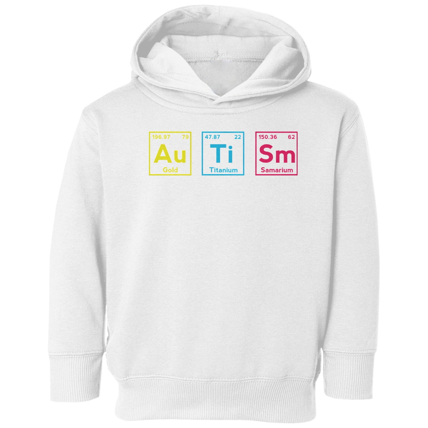 Autism Awareness Elements - Periodic Table Design Toddler Hooded ...