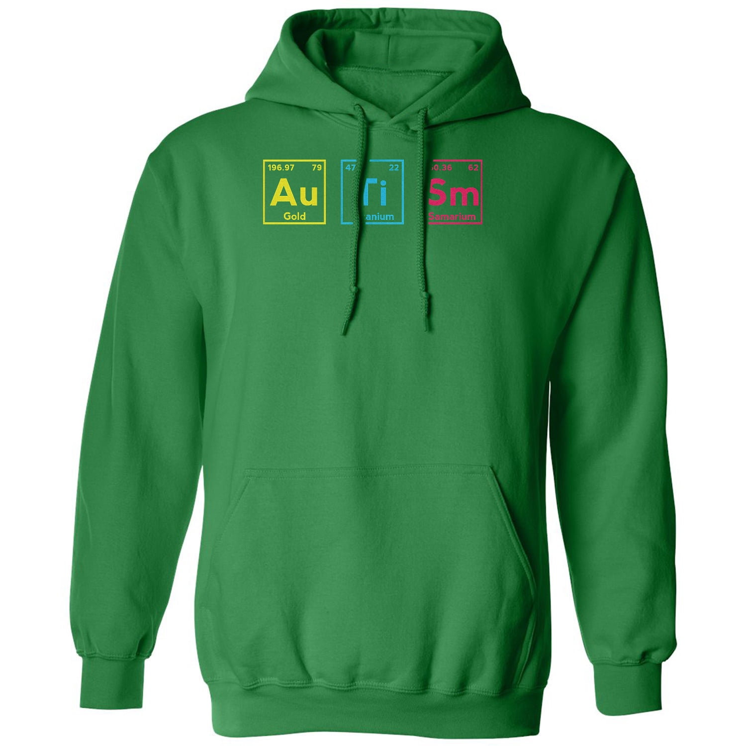 Autism Awareness Elements - Periodic Table Design Unisex Hooded ...