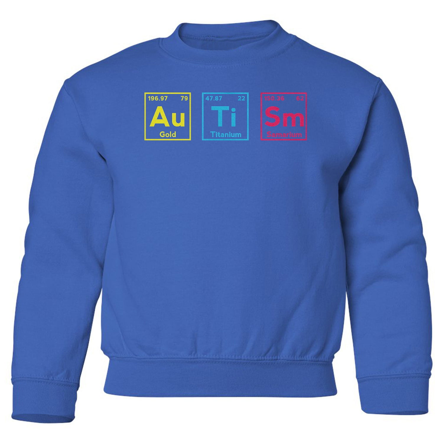 Autism Awareness Elements - Periodic Table Design Youth Crewneck ...