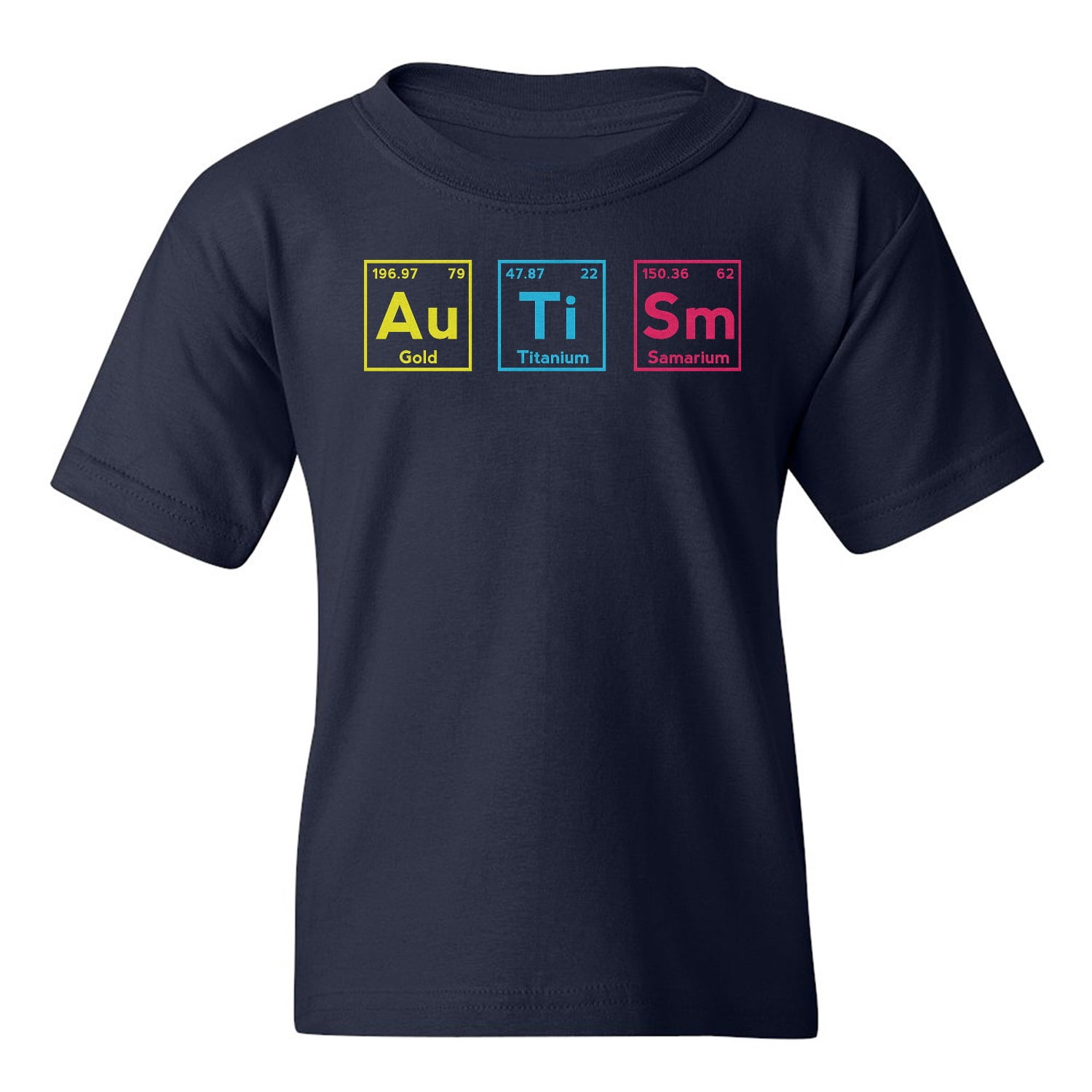 Autism Awareness Elements - Periodic Table Design Youth Unisex T-shirt ...
