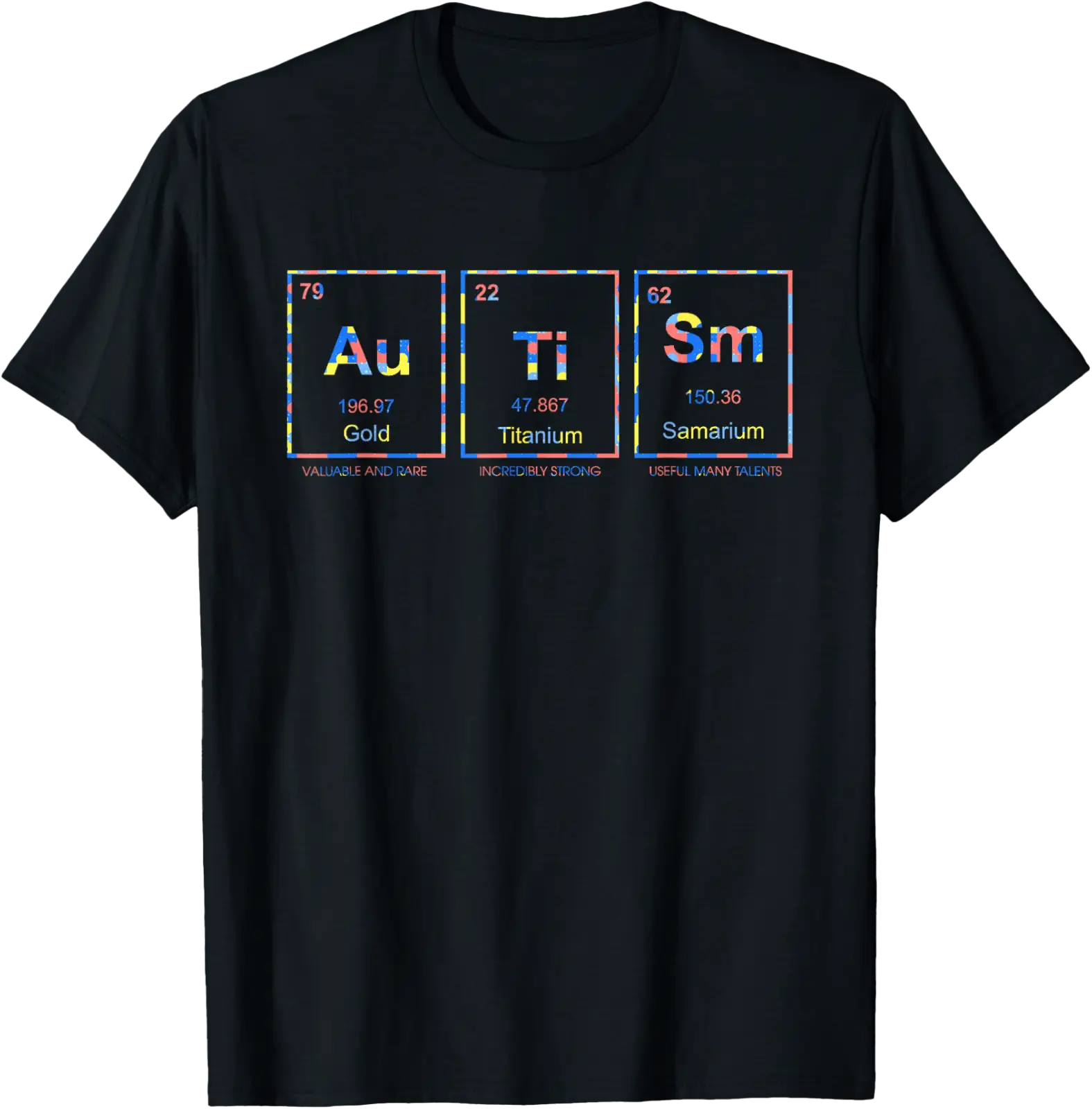 Autism Awareness Elements Periodic Table Women Men T-Shirt - Walmart.com