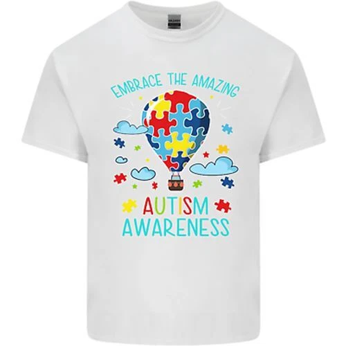 Autism Awareness Embrace Amazing Autistic Kids T-Shirt Boys Girls ...