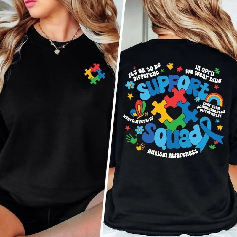 Autism Awareness Family Autism Support Squad Autism Mo Relative Design ...