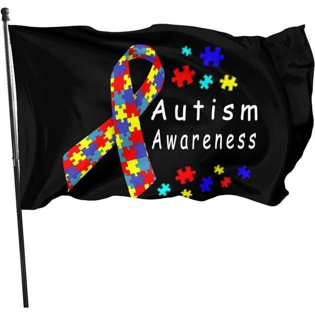 Autism Awareness Flag 3x5 Ft With Two Brass Grommets, Double Stitched ...