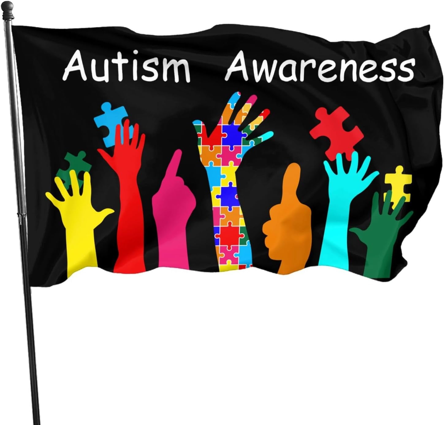 Autism Awareness Flag 3x5 Ft Outdoor Indoor With Grommet Home House ...