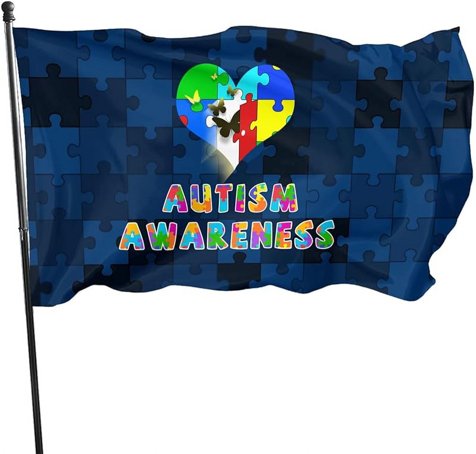 Autism Awareness Flag Flags for outside 3x5 Ft Garden Flag Farmhouse ...