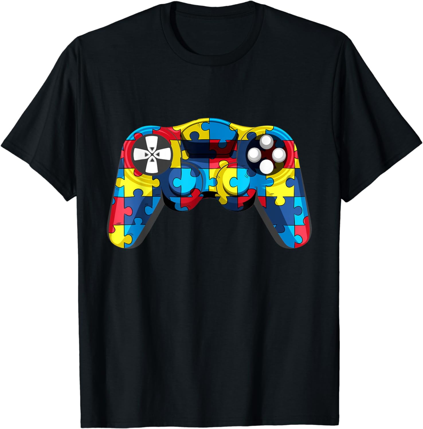 Autism Awareness Gamer Puzzle Gaming Heart Love Video Games T-Shirt ...