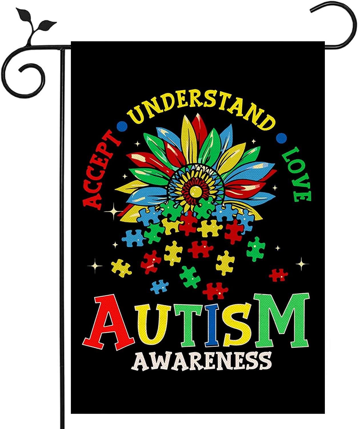Autism Awareness Garden Flag Accept Understand Love April Decoration ...