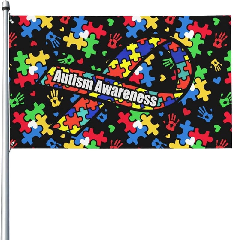 Autism Awareness Garden Flag Farmhouse Yard Outdoor Decor Outdoor Flags ...