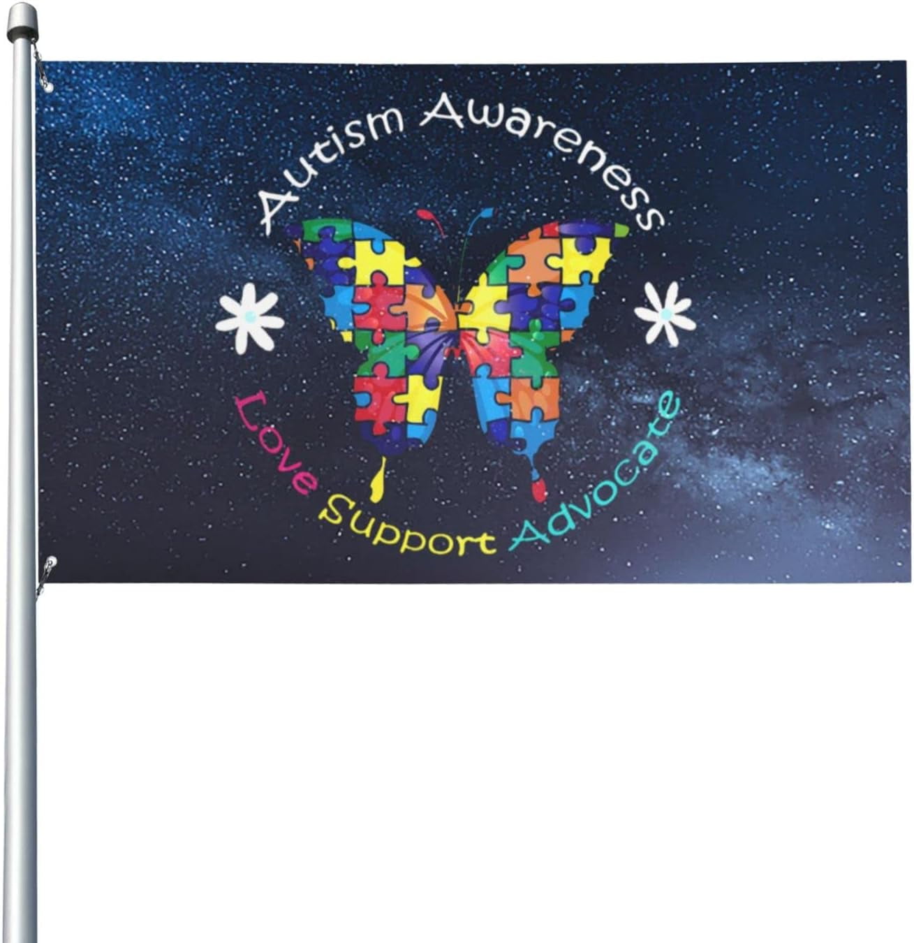 Autism Awareness Garden Yard Flag 4.85x8 ft Banner Indoors Outdoors ...