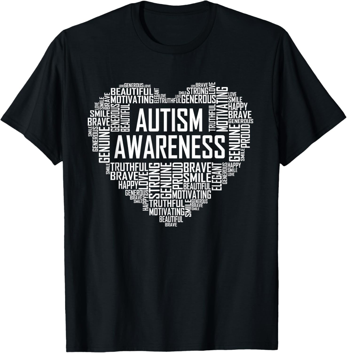 Autism Awareness Gift Heart Proud Support Month Gifts T-Shirt - Walmart.com