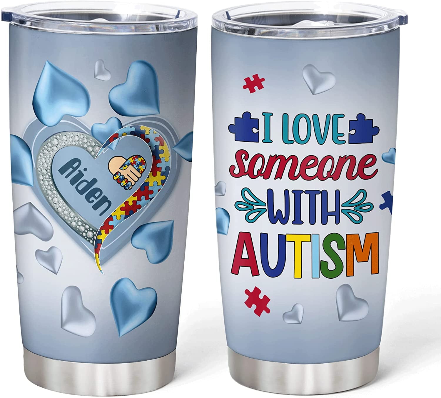 Autism Awareness Gifts For Autistic Kid Mom Dad Family - Birthday Christmas April - 2D Flat ...
